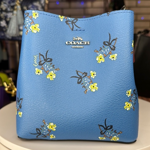 Coach | Bags | Coach Mini Town Bucket Bag With Floral Bow Print Ag673 ...